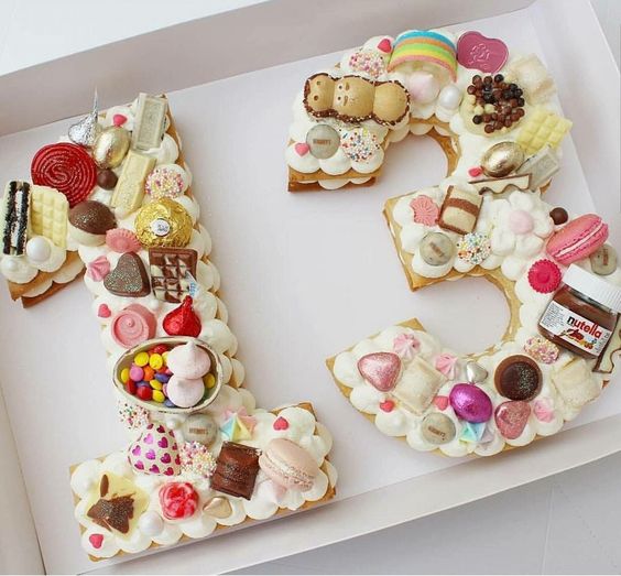 Pastel de 15 números perfecto para tu cumpleaños