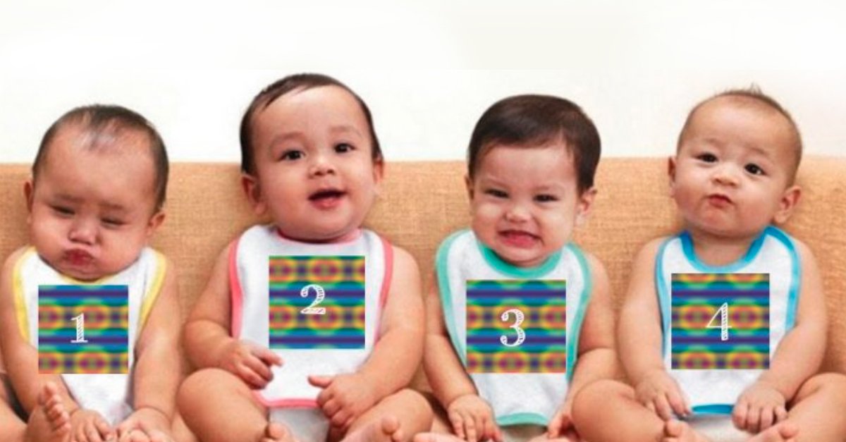 Descubre cuál de los 4 bebés es niña y conócete mejor