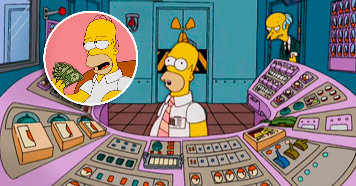 Muestran cuánto gana Homer Simpson en la central nuclear